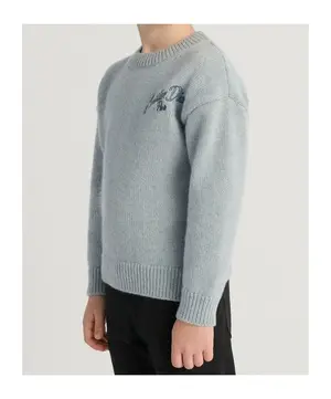 Dior Crew Neck Sweater With Paris Embroidery