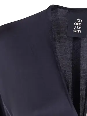 THOM KROM V-neck Dress With Tie Detail