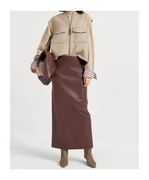 Brunello Cucinelli Long Column Skirt