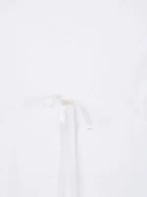 Simone Rocha Drawstring Detail Round Neck Short Sleeve Top