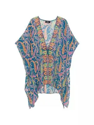 Etro Paisley-print Cover-up - Blue
