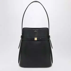 TOTEME Leather Bucket Bag With Strap - Black