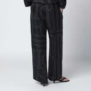 TOTEME Monogram Silk Trousers