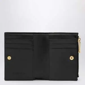 Bottega Veneta Small Intrecciato Bi-fold Wallet - Black