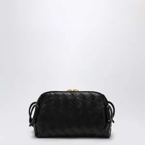 Bottega Veneta Plaited Concert Clutch Bag - Black