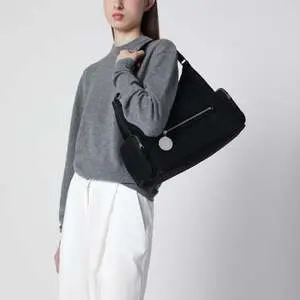 Stella McCartney Dartmoor Shoulder Bag In Econyl - Black