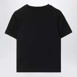 Burberry T-shirt With Check Detail - Black