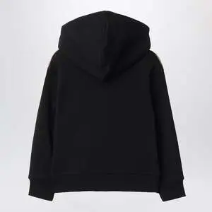 Burberry Hoodie With Check Motif Detail