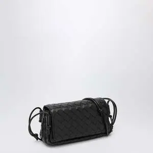 Bottega Veneta Small Intrecciato Nappa Leather Notturno Bag - Black