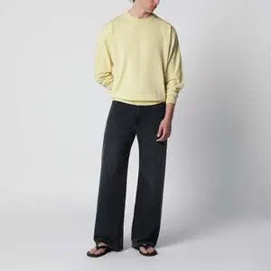 Auralee Cotton Crew Neck Long Sleeve Sweater