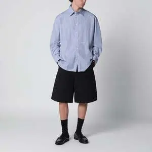 Givenchy White/ Striped Poplin Shirt - Blue