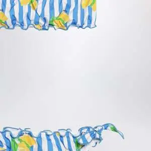 MC2 SAINT BARTH Striped Bikini With Lemon Print
