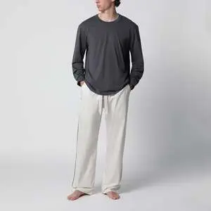 TEKLA Black Washed Long-sleeve T-shirt