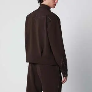 Needles Piping Cowboy Jacket In Stretch Polyester - Brown