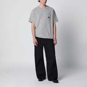 Needles Cotton T-shirt With Embroidery - Grey