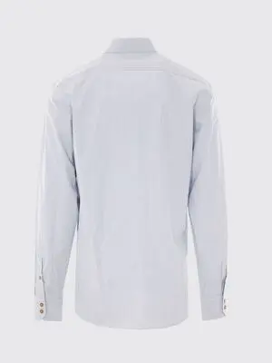 VIVIENNE WESTWOOD Striped Slim Fit Cotton Shirt With Embroidered Orb Logo