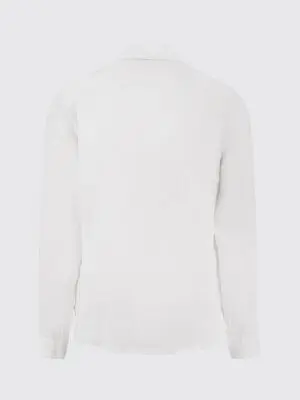 Aspesi Long-sleeved Pure Linen Shirt With Flap Patch Pockets - White