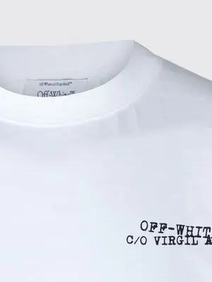 Off-White Cotton Crew Neck T-shirt - White