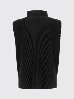 Issey Miyake Homme Plissé Pleated High Neck Zip-up Waistcoat