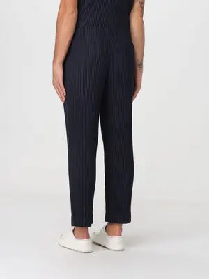 Issey Miyake Pleated Slim Fit Crêpe Trousers