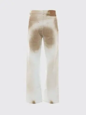 MAGLIANO Flattone Mid-rise Straight Fit Jeans In Worn-effect Denim - Beige