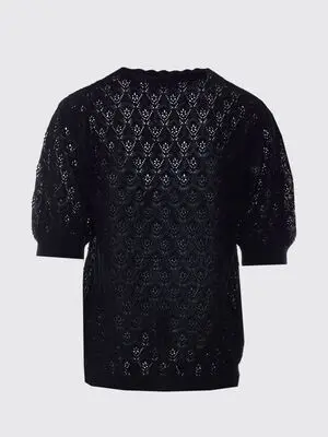 MAGLIANO Openwork Mohair Blend Crew-neck Jumper With Jacquard Logo
