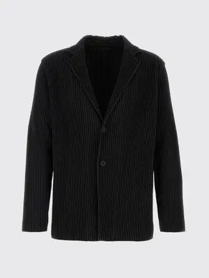 Issey Miyake Homme Plissé Short Single-breasted Pleated Crêpe Blazer