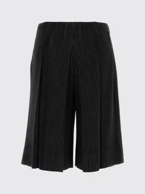 Issey Miyake Homme Plissé Pleated Crêpe Chino Shorts - Black