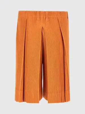 Issey Miyake Homme Plissé Pleated Crêpe Chino Shorts - Orange