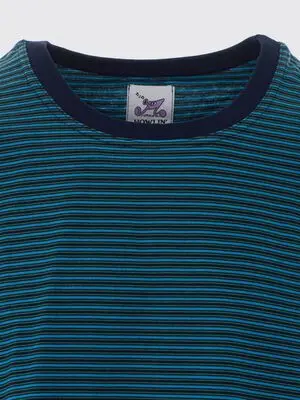 Howlin' Striped Relaxed Fit T-shirt In Cotton With Crew Neck
