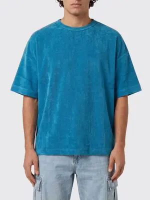 Howlin' Relaxed Fit Crew Neck T-shirt In Cotton-blend Jersey - Blue