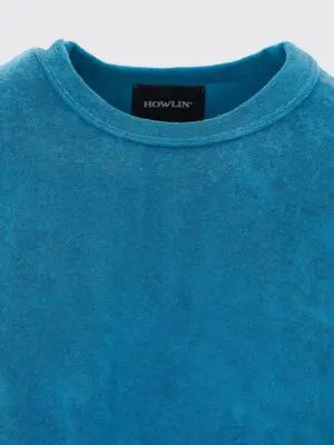 Howlin' Relaxed Fit Crew Neck T-shirt In Cotton-blend Jersey - Blue