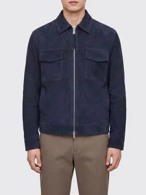 ARMA Suede Goat Leather Shirt Jacket - Blue