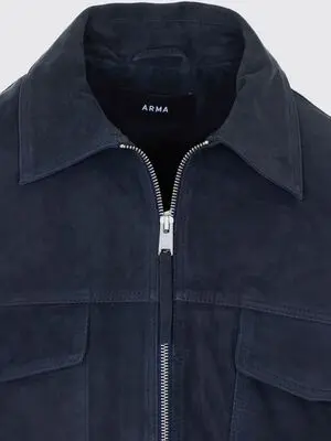 ARMA Suede Goat Leather Shirt Jacket