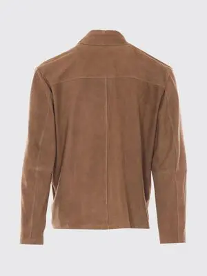 ARMA Suede Goat Leather Shirt Jacket With Welt Pockets