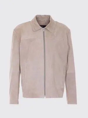 ARMA Suede Goat Leather Shirt Jacket With Welt Pockets