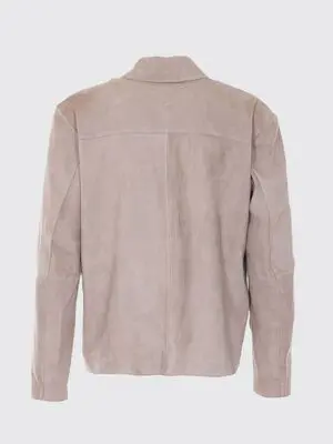 ARMA Suede Goat Leather Shirt Jacket With Welt Pockets