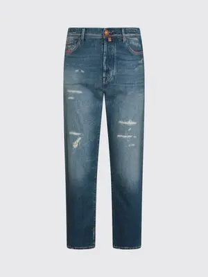 Jacob Cohen Straight-fit Five-pocket Distressed Denim Jeans
