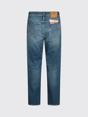 Jacob Cohen Straight-fit Five-pocket Distressed Denim Jeans