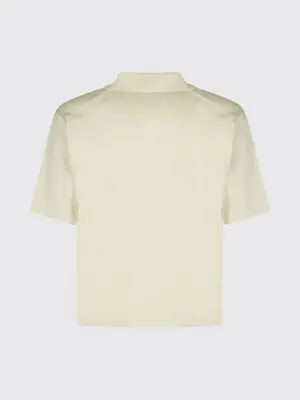 Auralee Short-sleeved V-neck Silk Polo Shirt