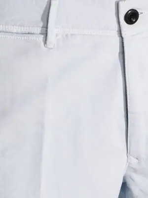 Incotex Stretch Cotton Chino Shorts With Slash Pockets And Mid-rise Waist