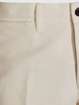 Incotex Stretch Cotton Chino Shorts With Slash Pockets And Mid-rise Waist