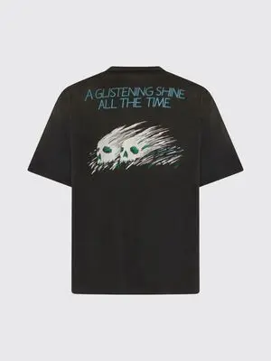 SAINT MXXXXXX Crewneck Cotton T-shirt With Logo And Graphic Print