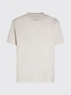 Maison Kitsuné Crew-neck T-shirt In Cotton With Contrast Logo