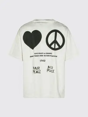 SAINT MXXXXXX Slogan And Graphic Print Cotton T-shirt With Crew Neck