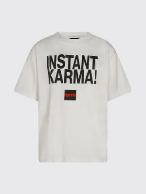 SAINT MXXXXXX Slogan-print Crewneck Cotton T-shirt In A Regular Fit