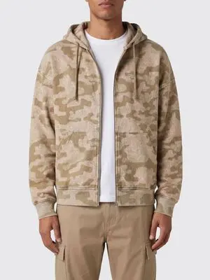 DAILY PAPER Camouflage Cotton Zip-up Hoodie With Dropped Shoulders