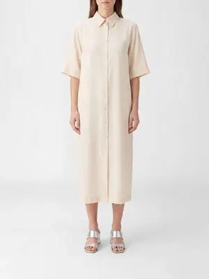 Carven Midi Shirt Dress In Cotton And Silk