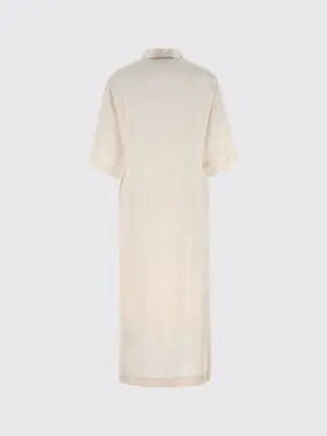 Carven Midi Shirt Dress In Cotton And Silk