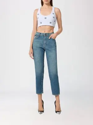 Philipp Plein Cropped Top With Monogram Logo